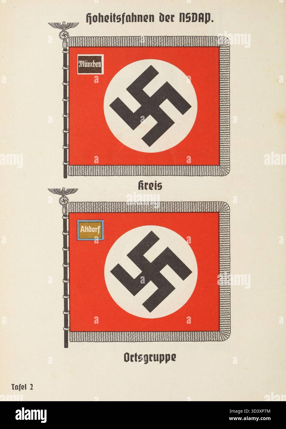 A 1943 edition of the Organisationsbuch der NSDAP includes a colour ...