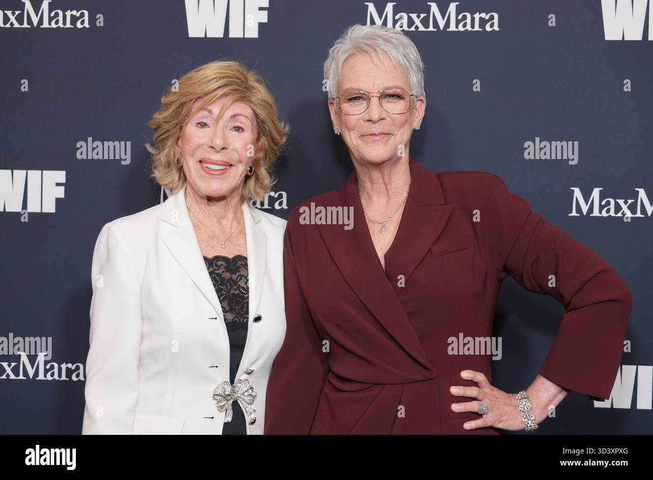 Dolores Narr Nemiro and Jamie Lee Curtis attends the 2025 WIF Honors ...
