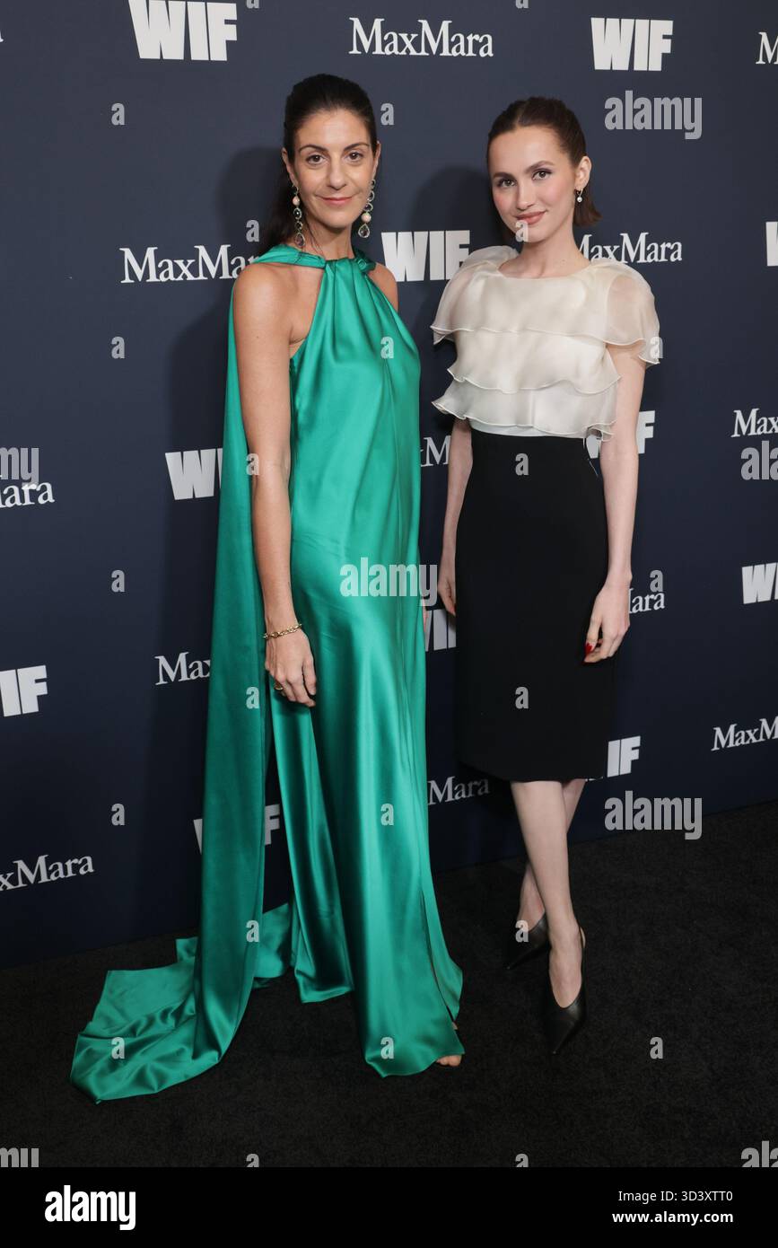 Maria Giulia Prezioso Maramotti and Maude Apatow attends the 2025 WIF ...
