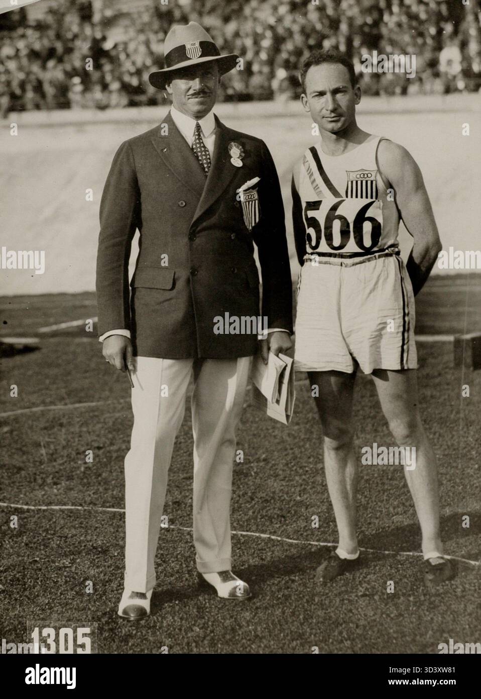 American athlete Jackson Scholz, a contender for the 200-meter sprint ...