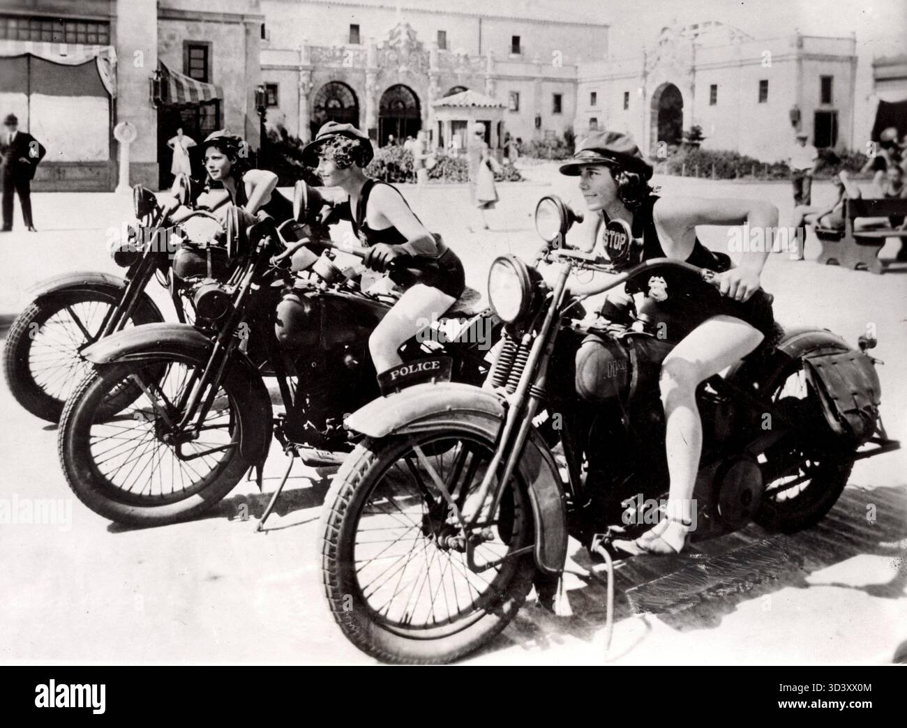 Female police officers in California in 1927, riding Harley Davidson ...
