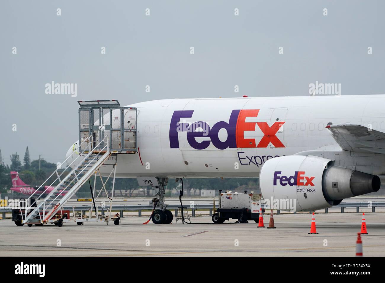 FILE - A FedEx cargo plane is shown on the tarmac at Fort Lauderdale ...