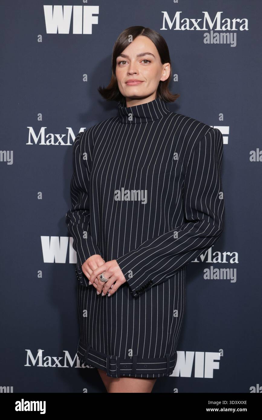 Emma Mackey attends the 2025 WIF Honors Presented By Max Mara at the ...