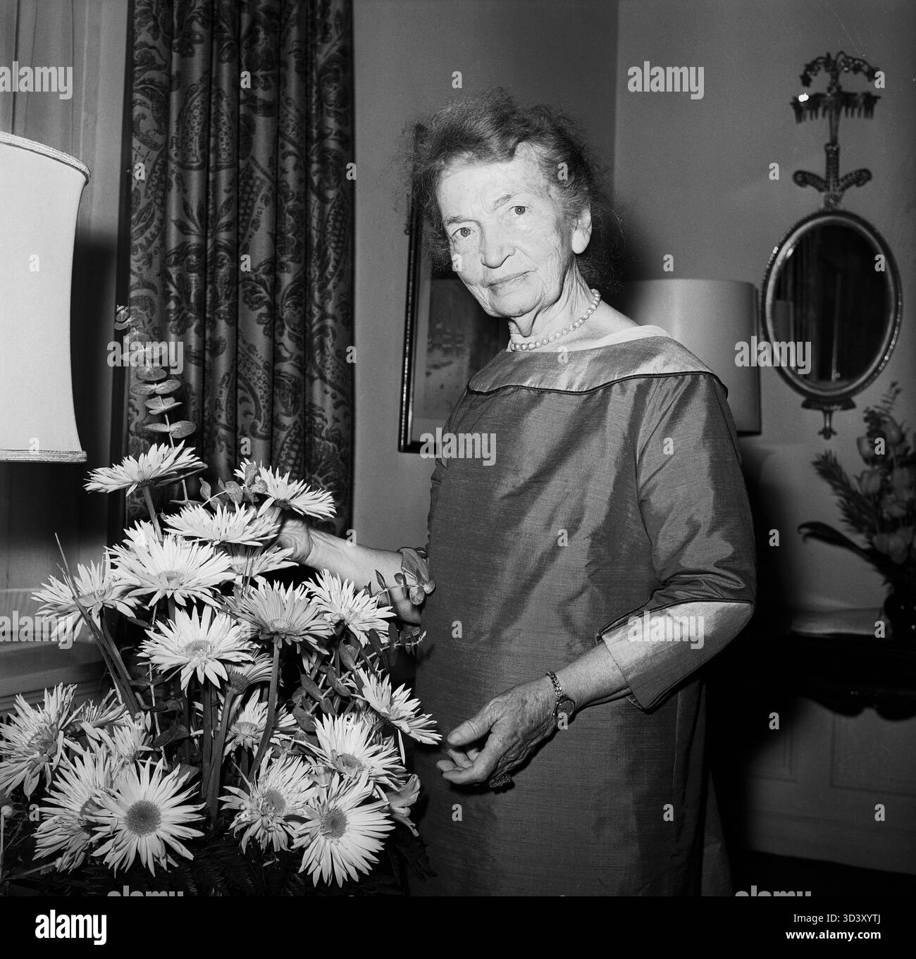 Margaret Sanger Slee, founder of the birth control movement, is seen ...