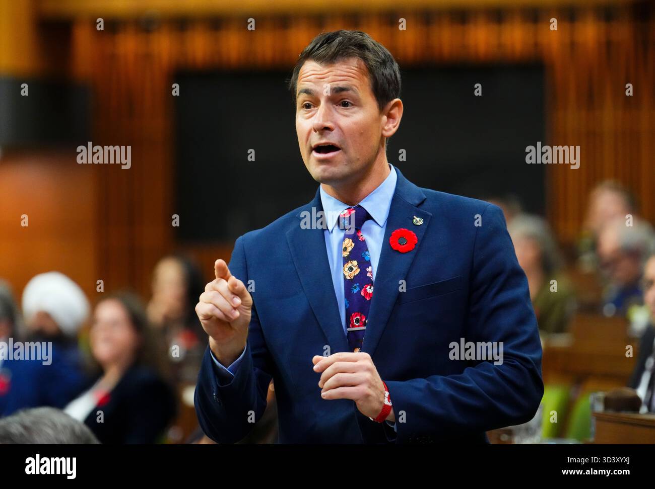 Secretary of State (Sport) Adam van Koeverden responds to a question ...
