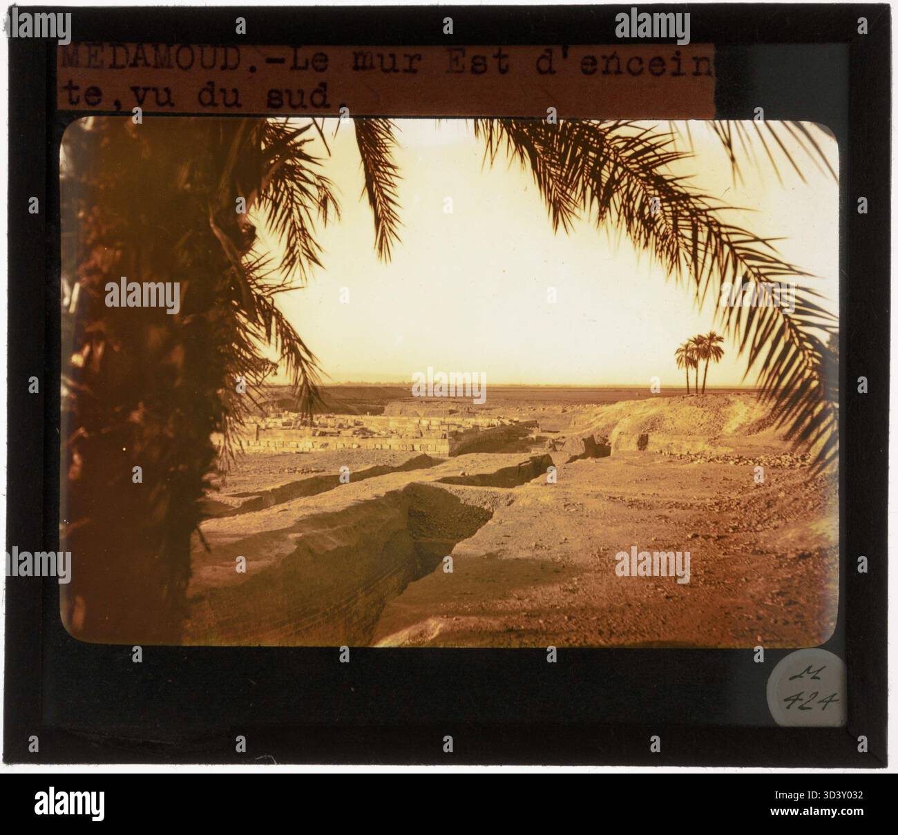 Captured in a glass diapositive from circa 1839-1939, this image shows ...