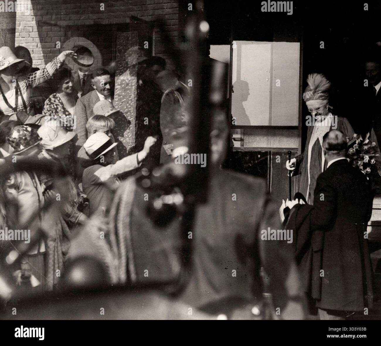 This image shows Queen Mother Emma at Amsterdam’s Central Station ...