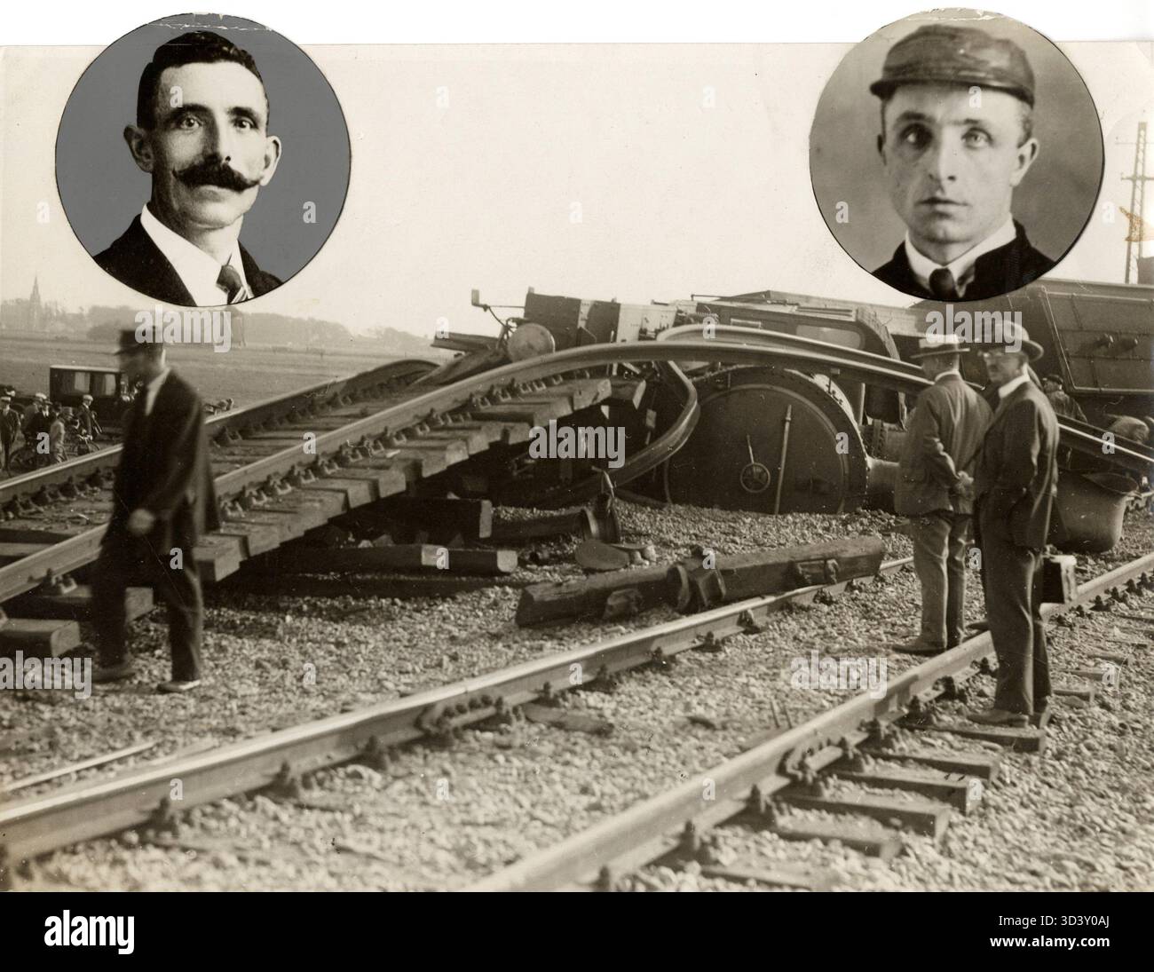This 1926 photo shows the aftermath of the train disaster near ...