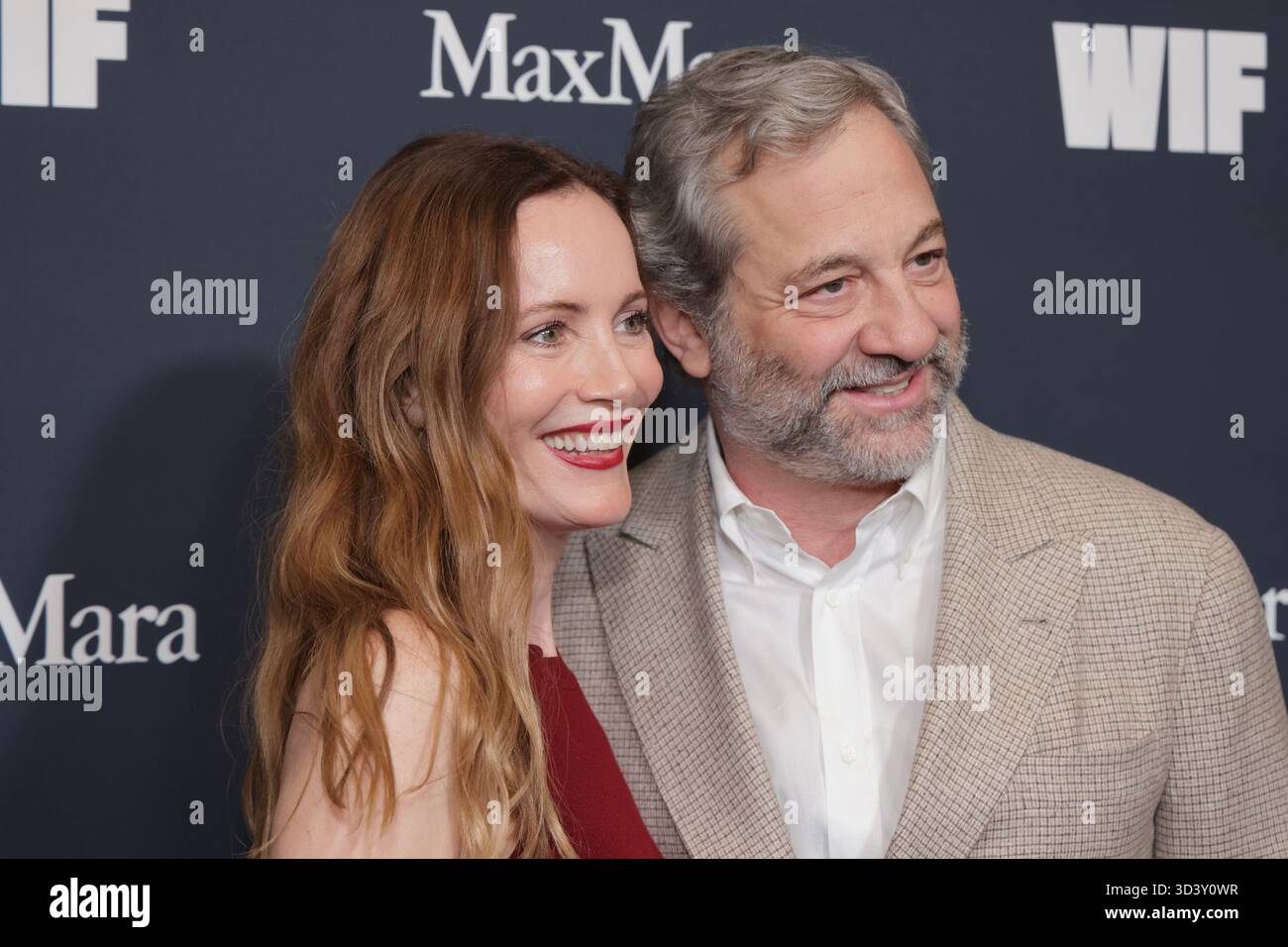 Leslie Mann and Judd Apatow attends the 2025 WIF Honors Presented By ...