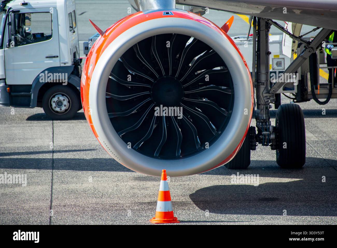 Jet Engine of Airbus Plane Stock Photo - Alamy