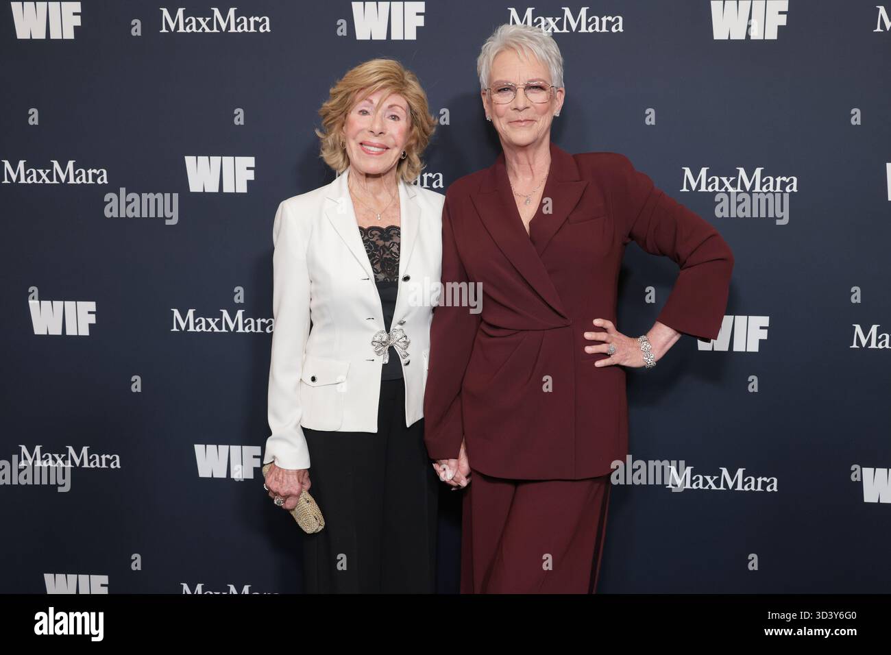 Dolores Narr Nemiro and Jamie Lee Curtis attends the 2025 WIF Honors ...