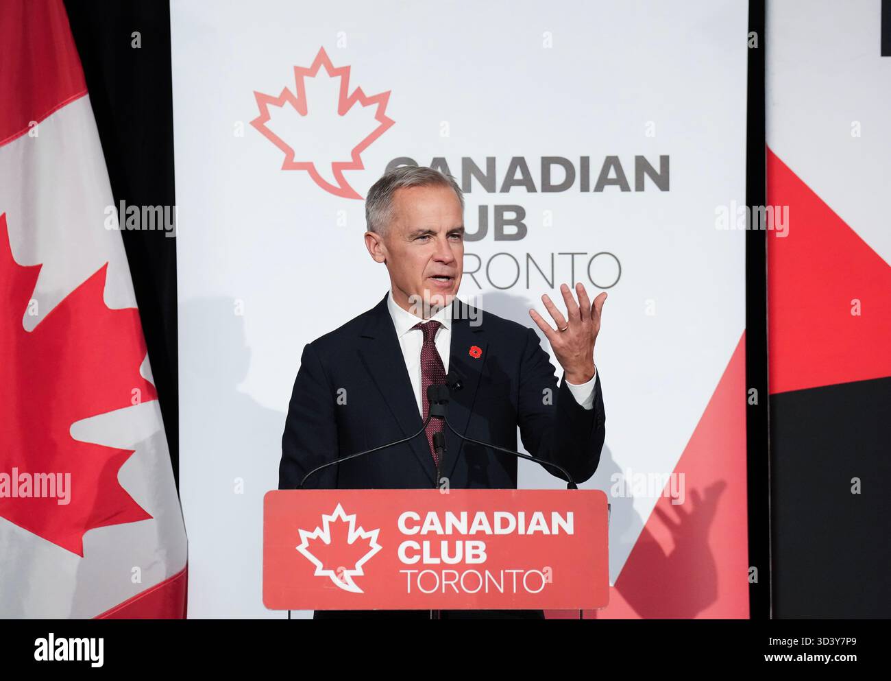 Prime Minister Mark speaks at the Canadian Club Toronto in Toronto ...