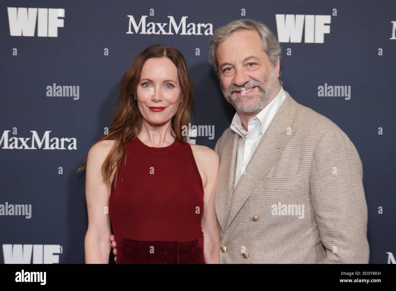 Leslie Mann and Judd Apatow attends the 2025 WIF Honors Presented By ...