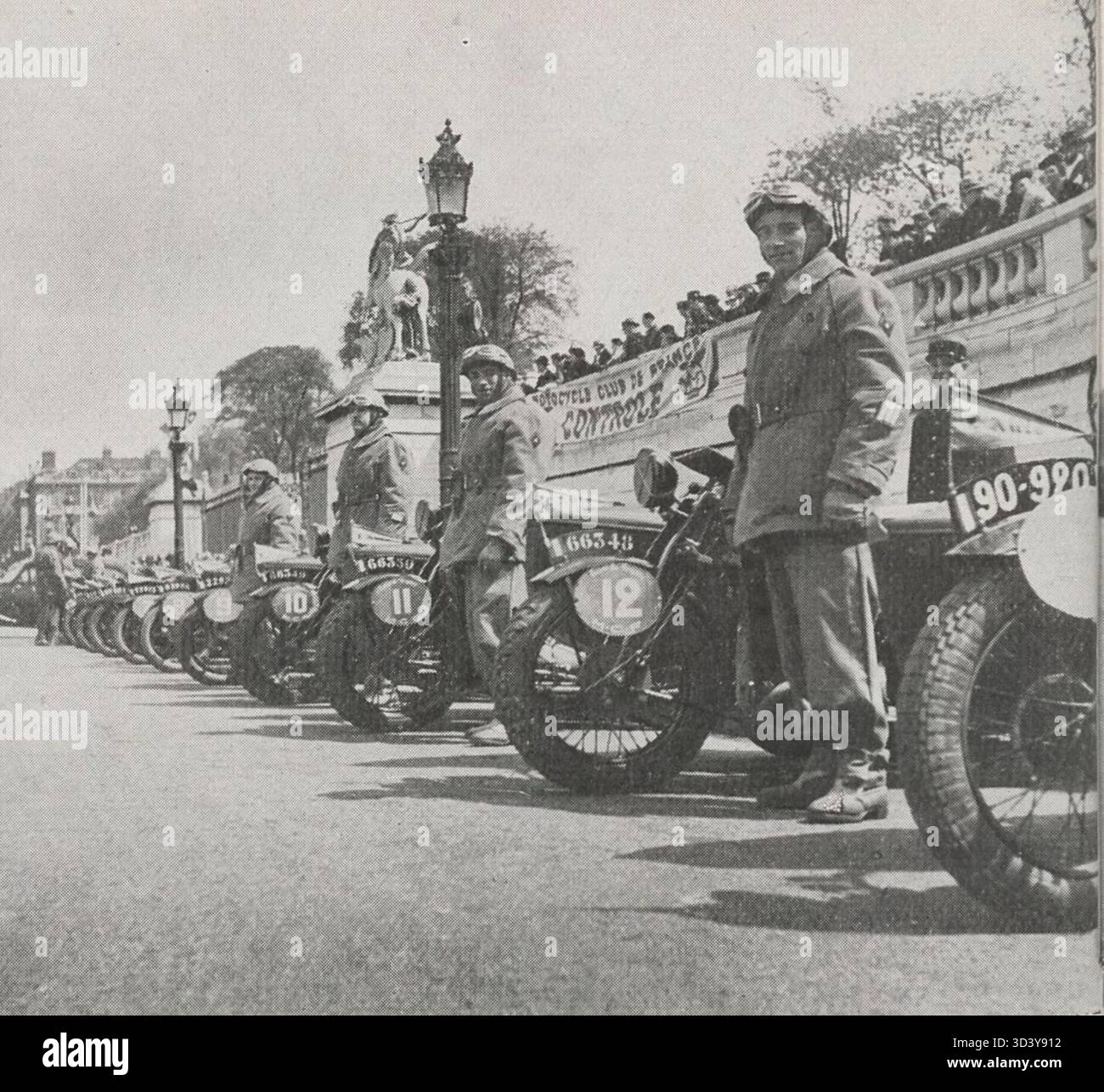 Captured on 30 April 1938, this photo shows the 8th Cuirassiers team at ...