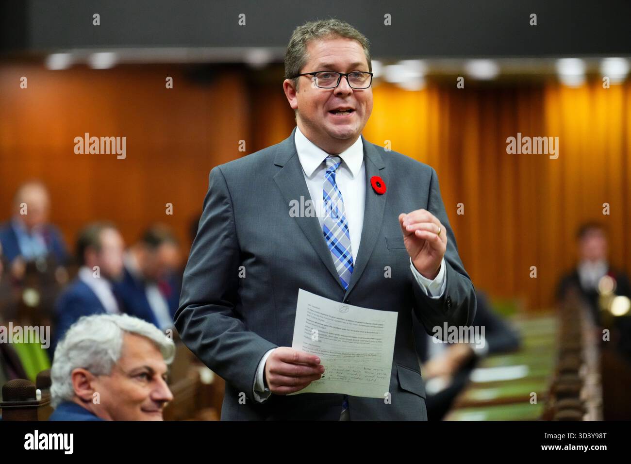 Conservative MP Andrew Scheer asks a question during question period in ...