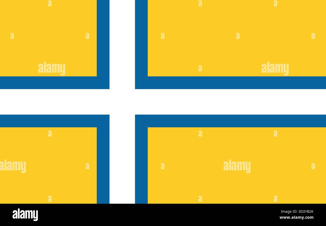 Swedish regional identity flag Stock Vector Images - Alamy