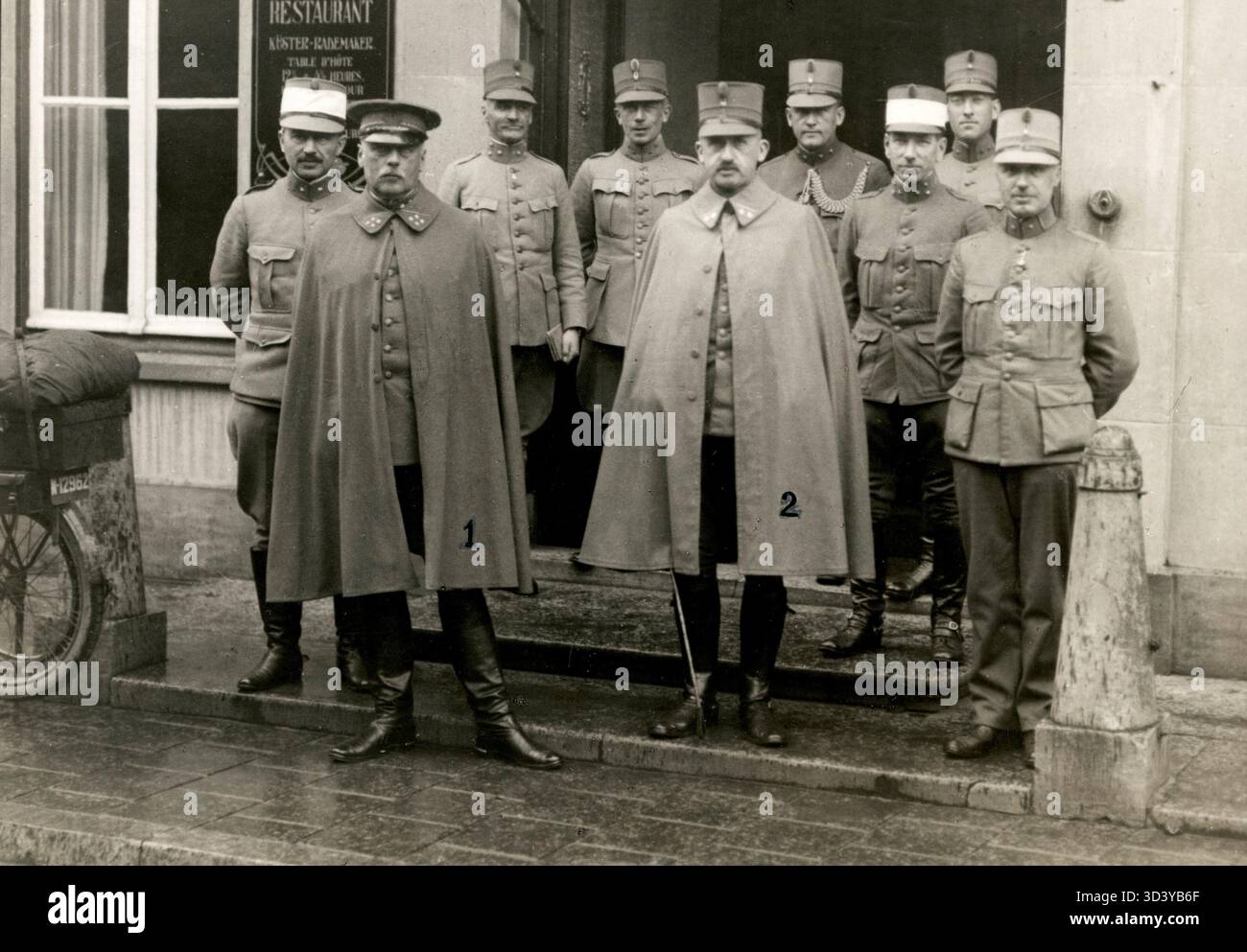 Dutch army. Repetition exercises with the general staff in front of the ...