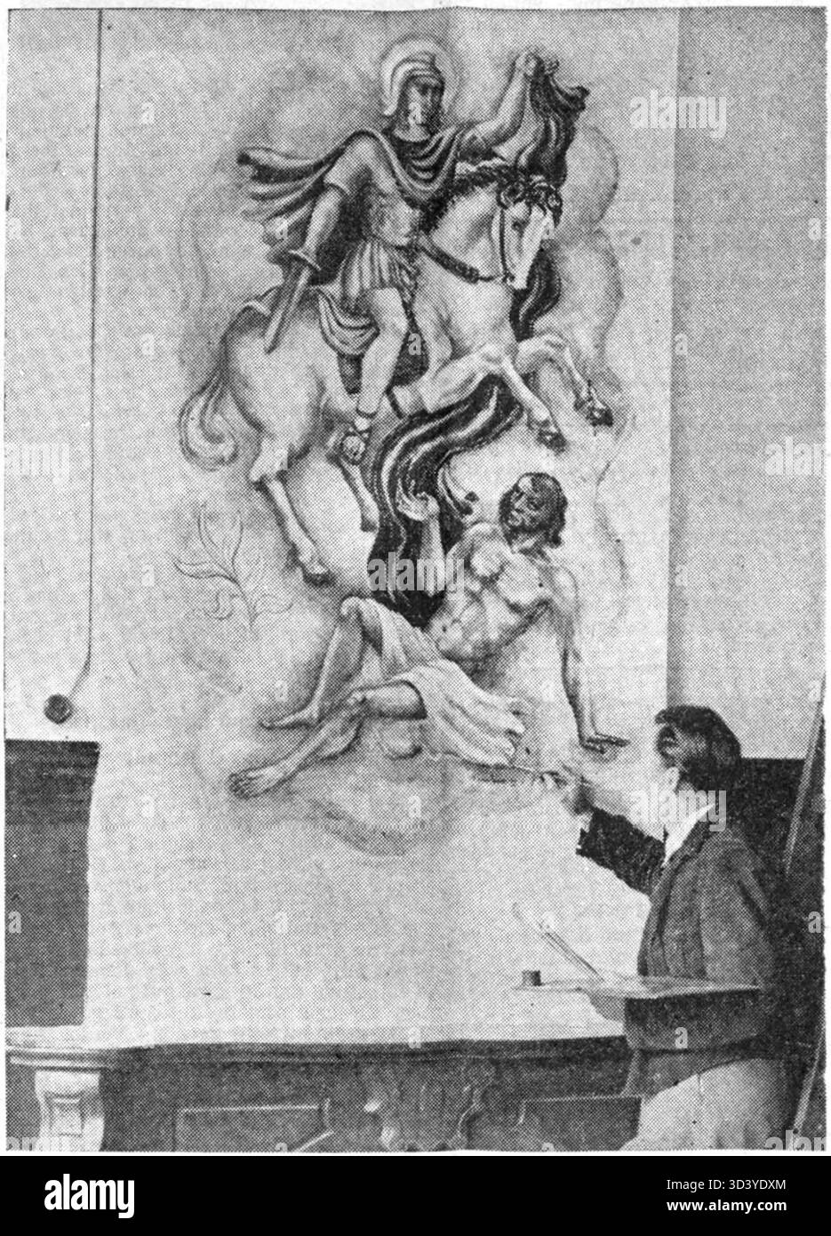 This 1939 photograph shows Limburg painter and glass artist Harry Schoonbrood, renowned for his ...