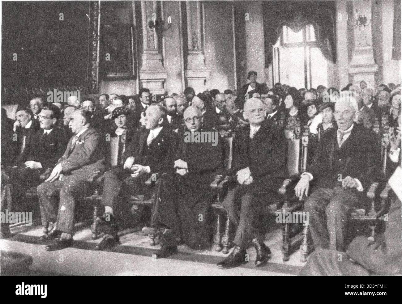 A photograph from the opening ceremony of the Jewish Museum in Lviv on ...