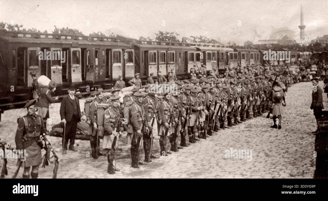English order troops arrive by train in Upper Silesia during the 1921 ...