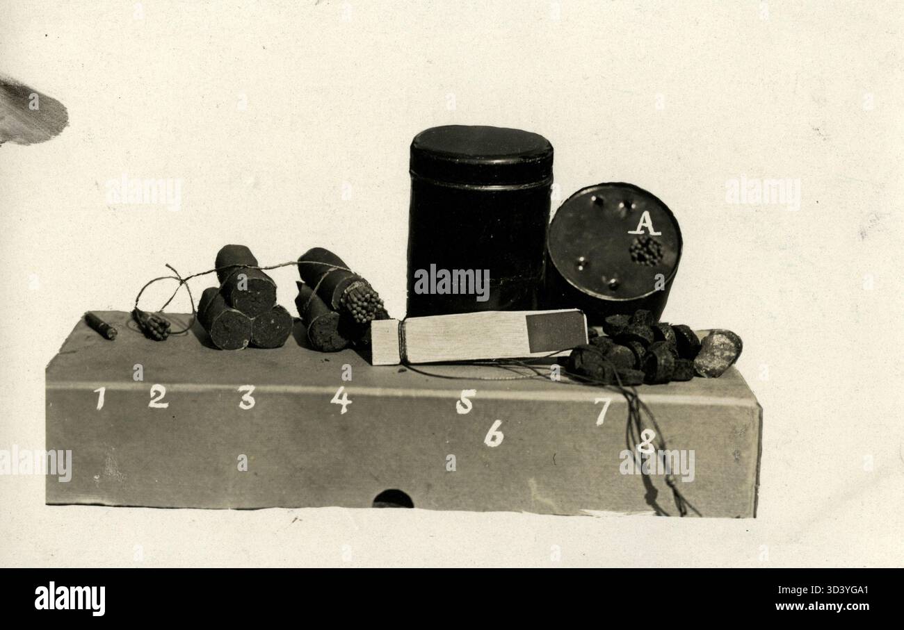 The parts of an improvised hand grenade, known as a 'springbus,' are ...