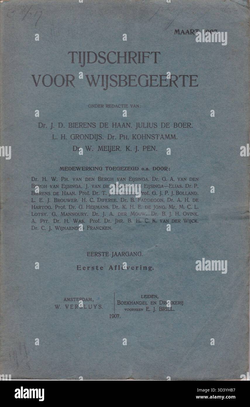 Dutch philosophy magazine hi-res stock photography and images - Alamy