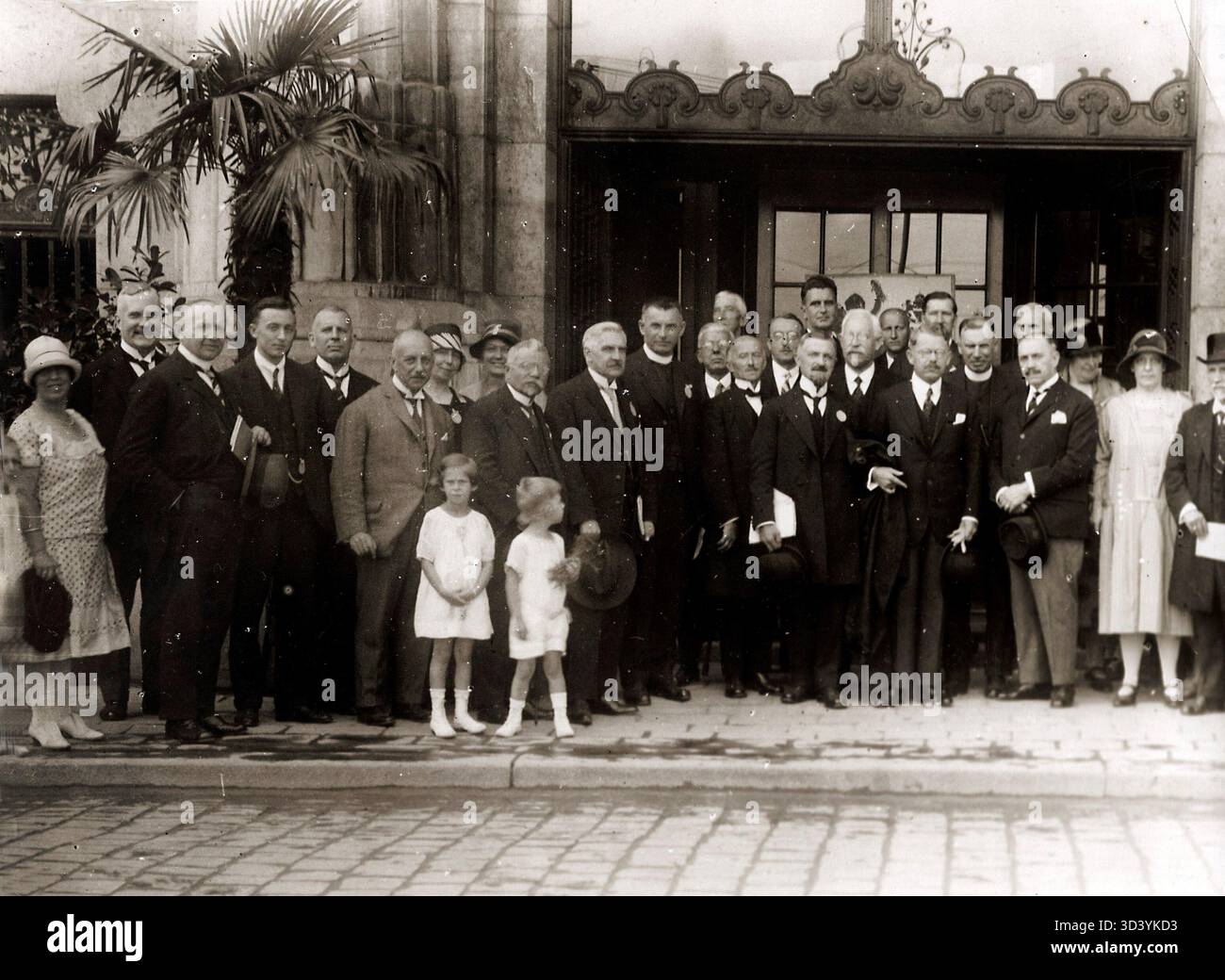 A group photo taken between 1925 and 1935 in the Netherlands shows two ...