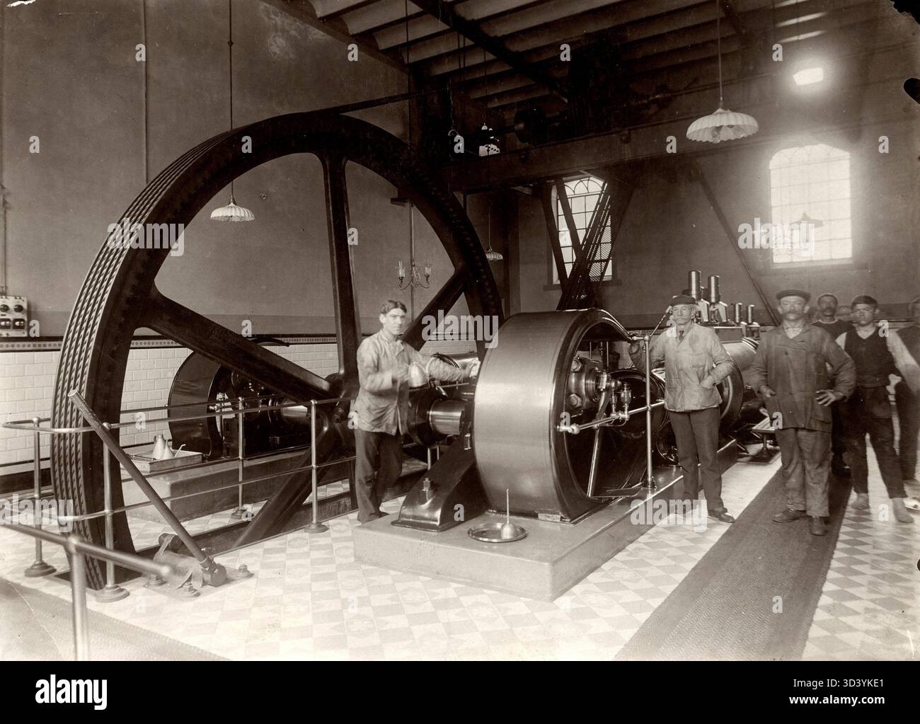 A machine room at the Steam Brewery 't Haantje' in Amsterdam ...