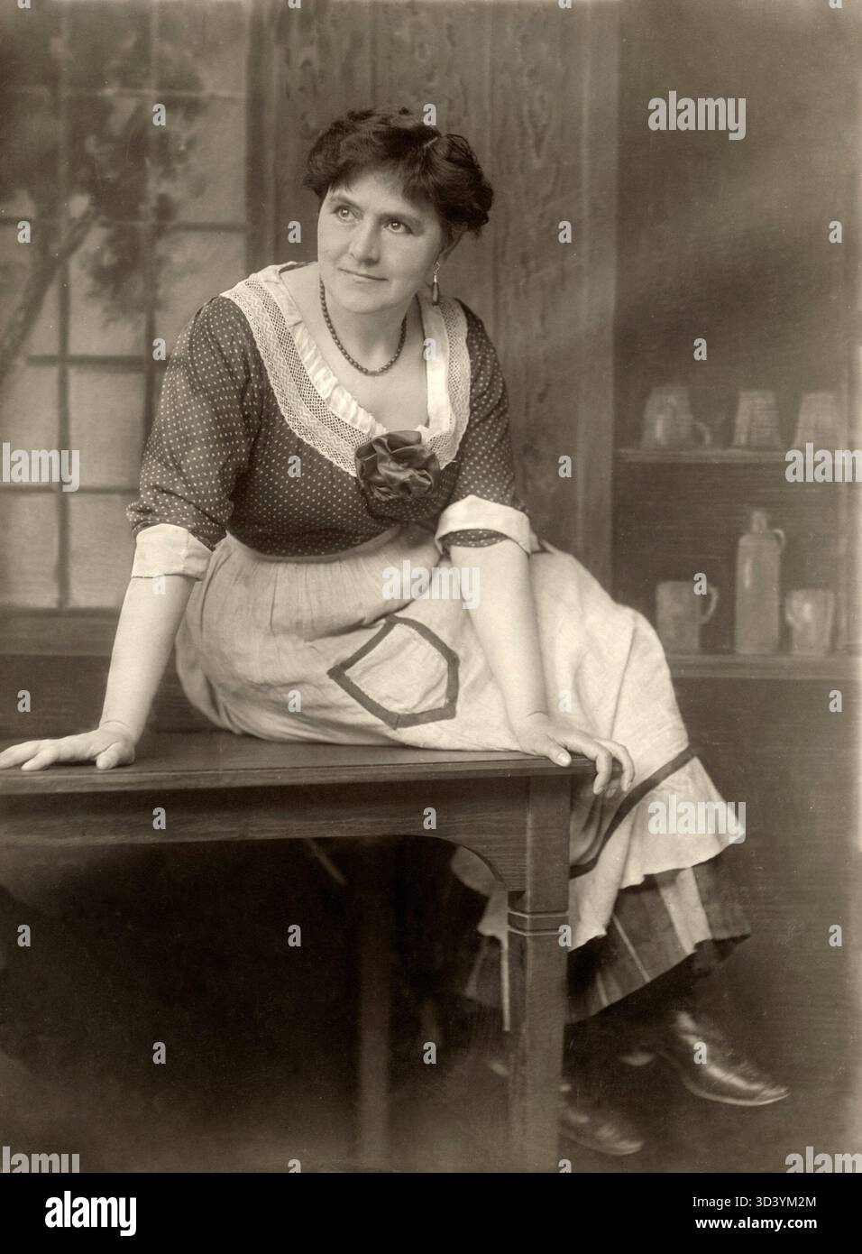 Actress Rika Hopper portrays an innkeeper's daughter in the 1918 play ...