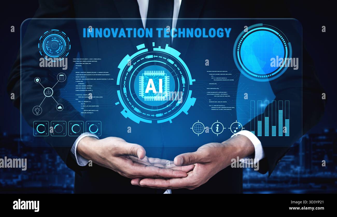 Innovation technology driven by Artificial Intelligence (AI). A concept ...
