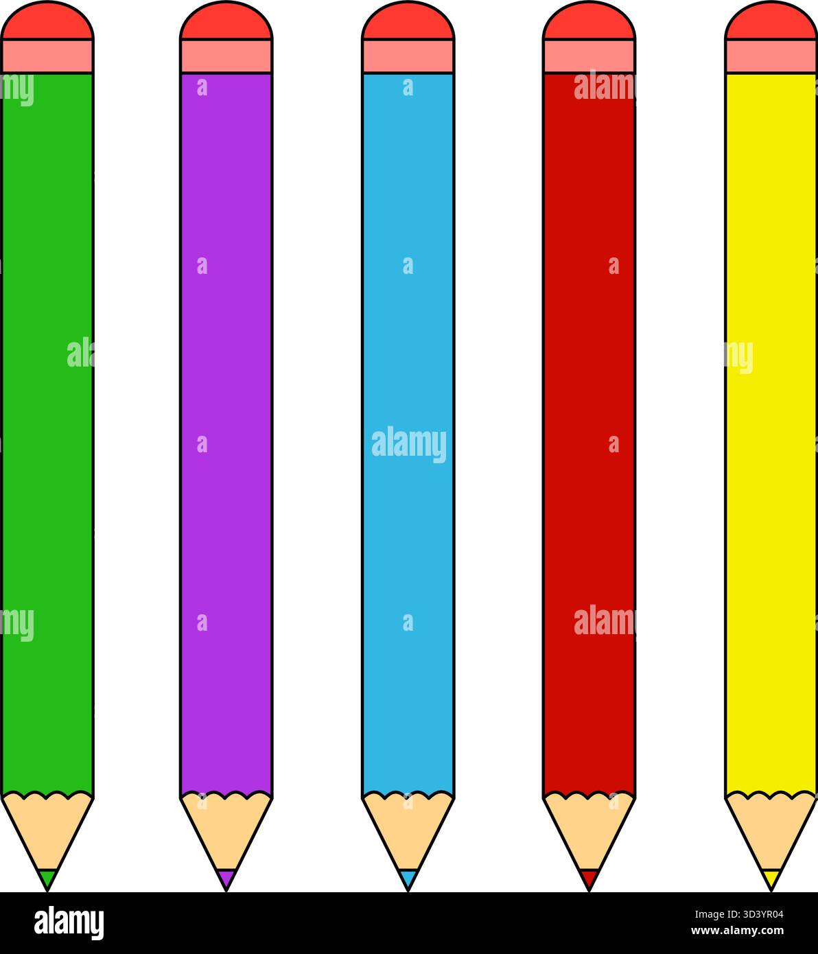 Row blue yellow green Stock Vector Images - Alamy