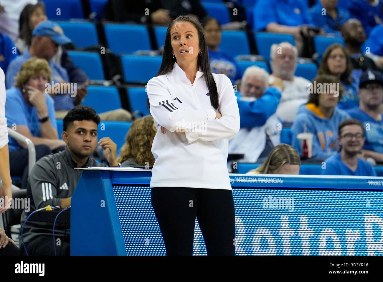 UC Santa Barbara Gauchos head coach Renee Jimenez during an NCAA ...