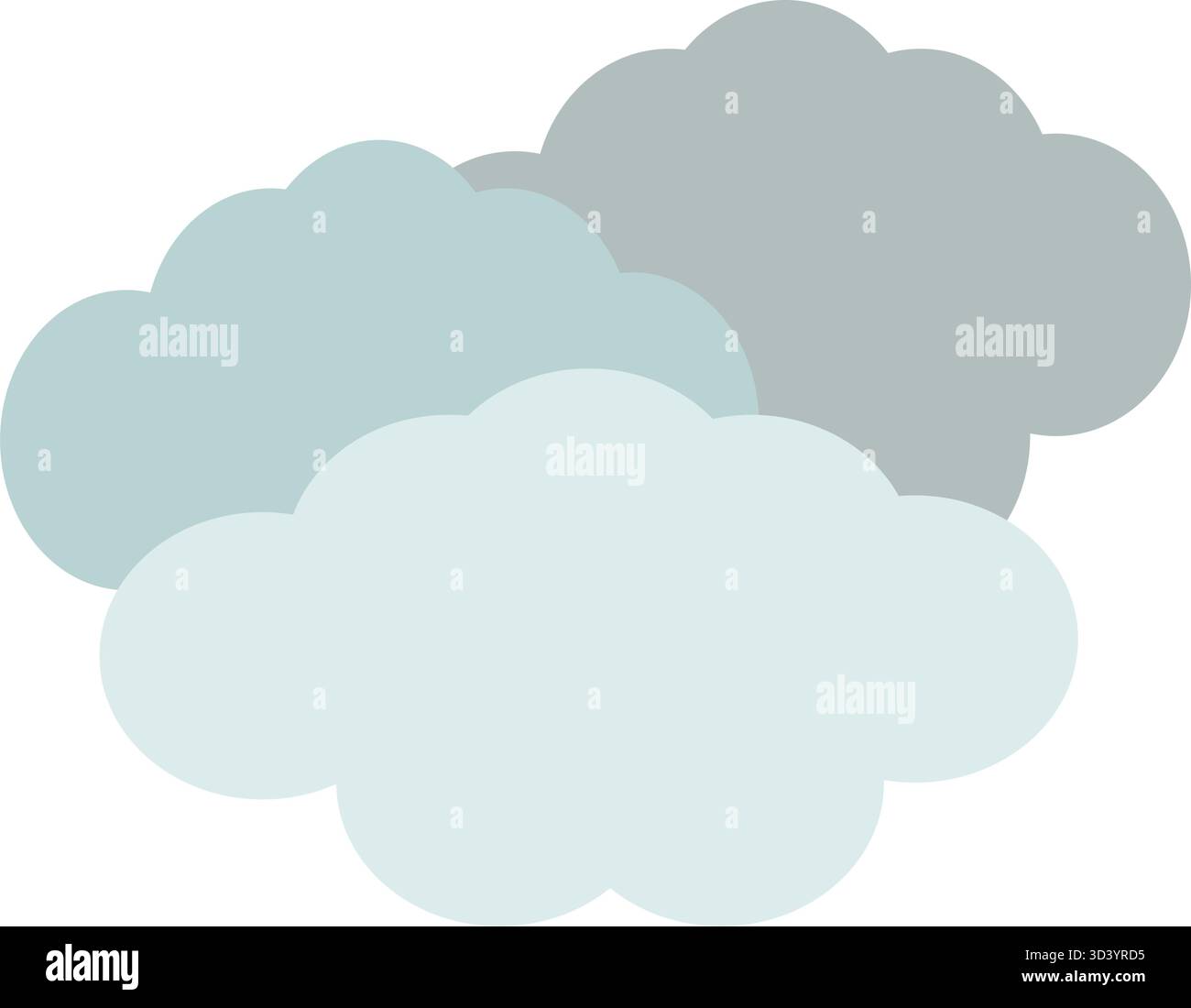 White grey clouds in Stock Vector Images - Alamy