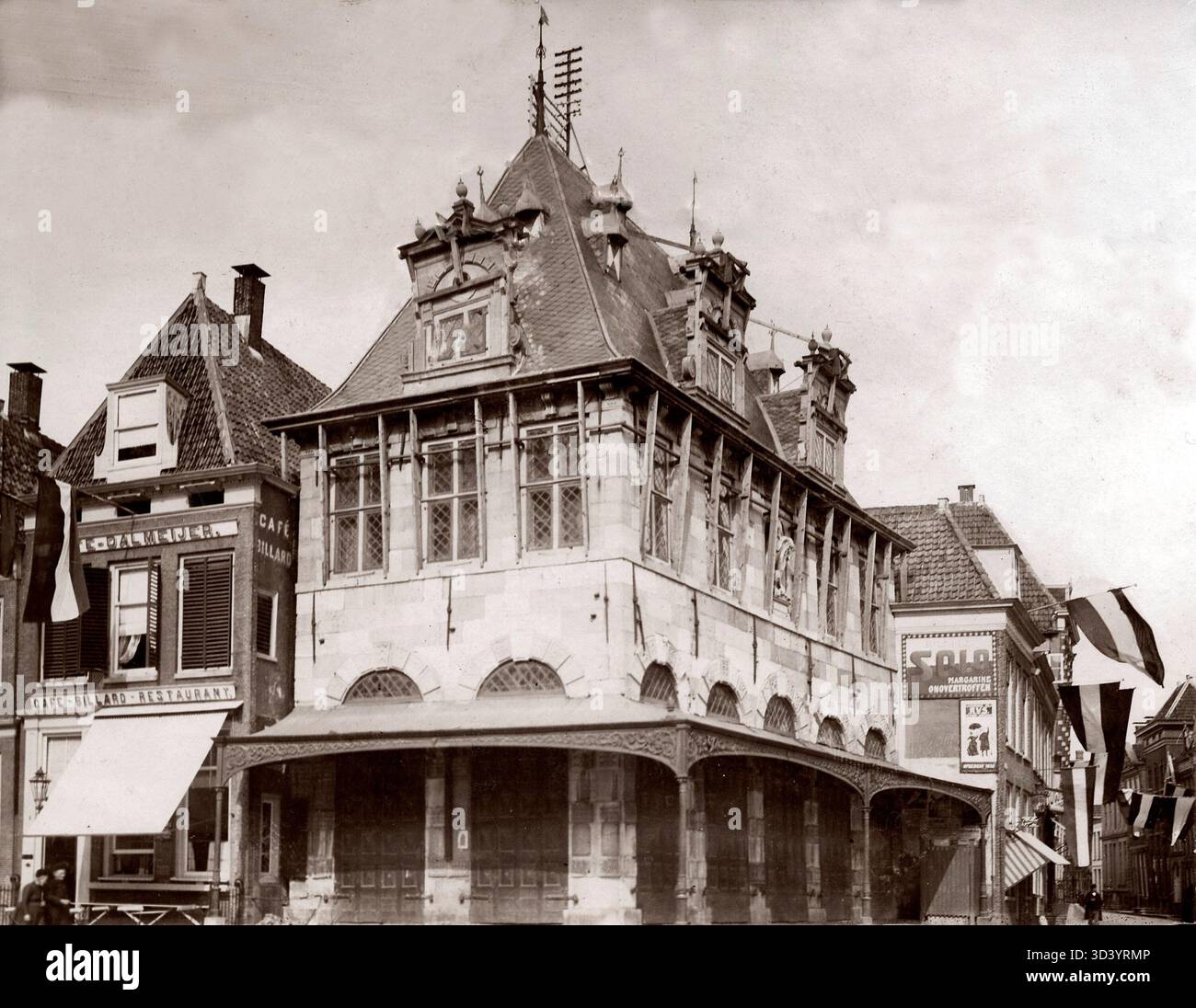 The Waaggebouw in Hoorn, Netherlands, captured in 1912. This historical ...