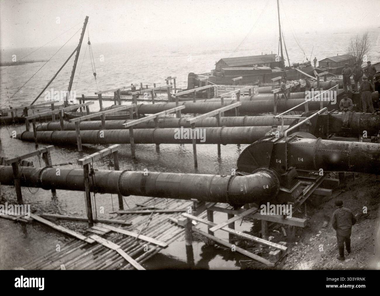 In 1916, a dike breach caused severe flooding in Uitdam, North Holland ...