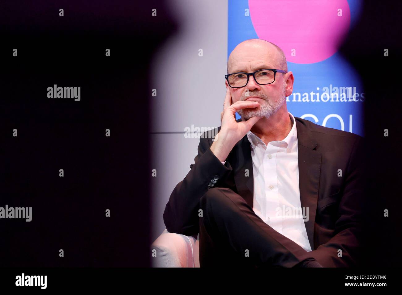 Book author Simon Beckett at the Lit.Cologne Special event presenting ...