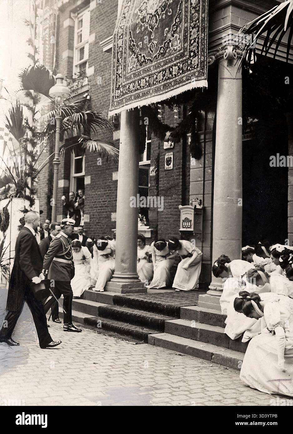 In 1913, German Emperor Wilhelm II visited Geldern, near the Dutch ...
