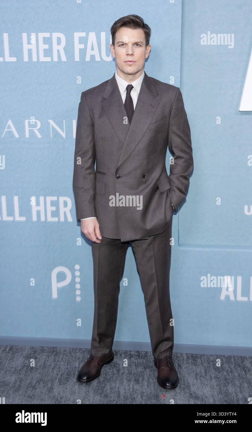 Jake Lacy attends Peacock's 'All Her Fault' premiere at SVA Theatre in ...