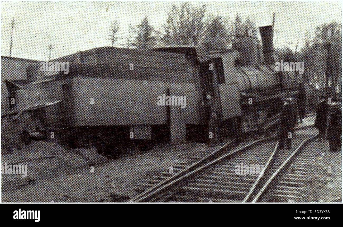 A photograph from 1938 showing the aftermath of a train accident at ...