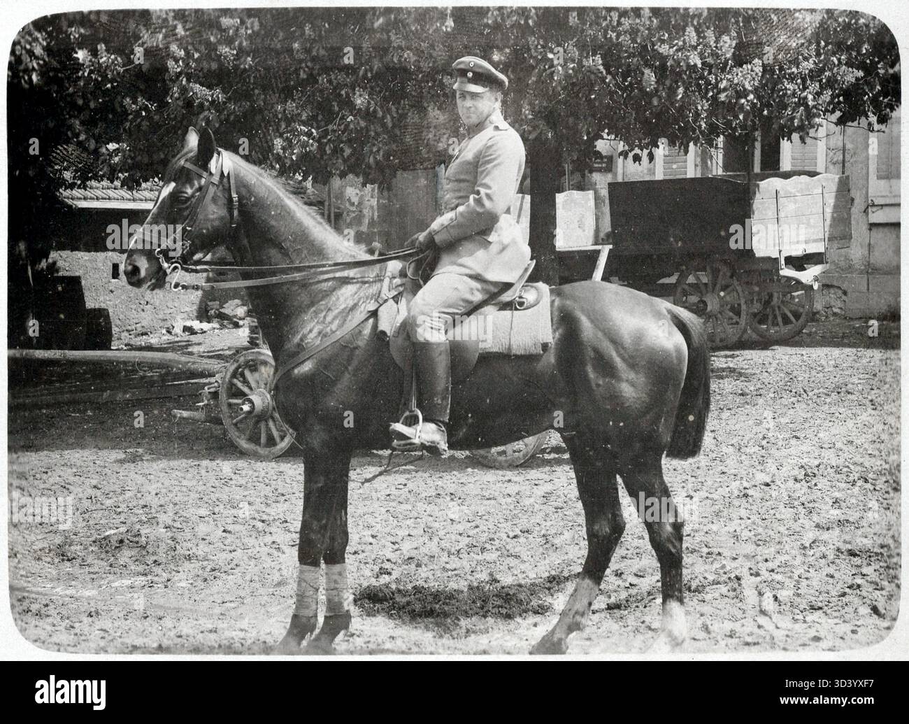 Paul Reiner, a German officer, is depicted in a 1916 photograph. He was ...
