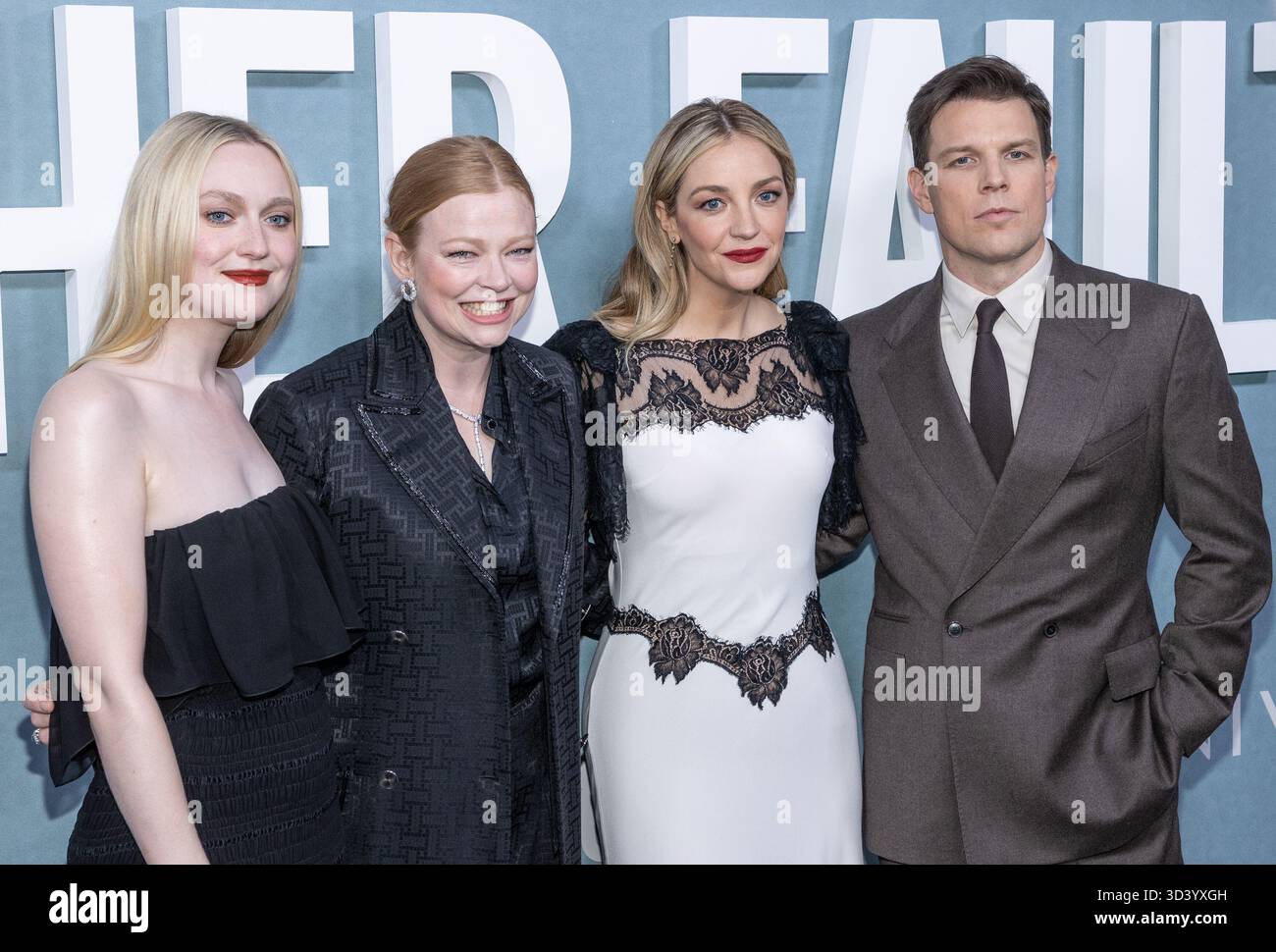 Dakota Fanning, Sarah Snook, Abby Elliott and Jake Lacy attend Peacock ...