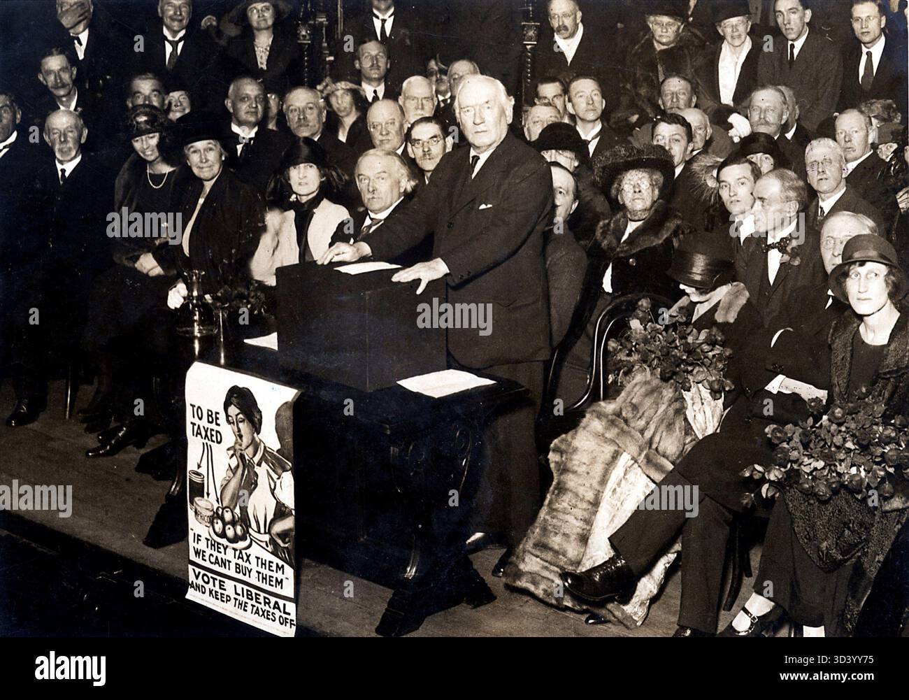 In 1923, during elections in England, David Lloyd George and H. Asquith ...