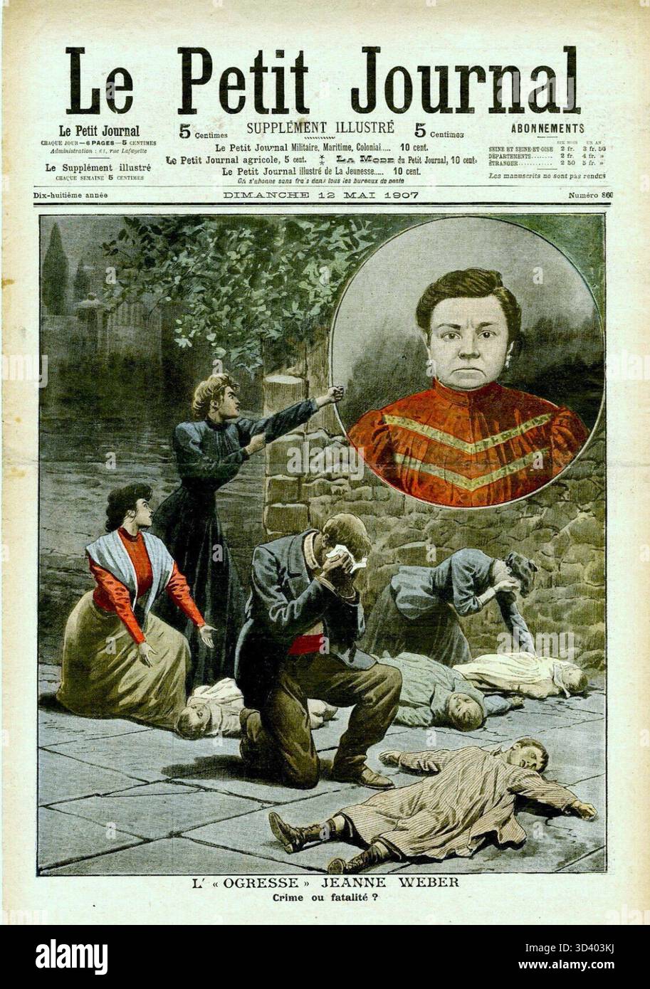 Cover of the May 12, 1907 edition of 'Le Petit Journal', featuring ...