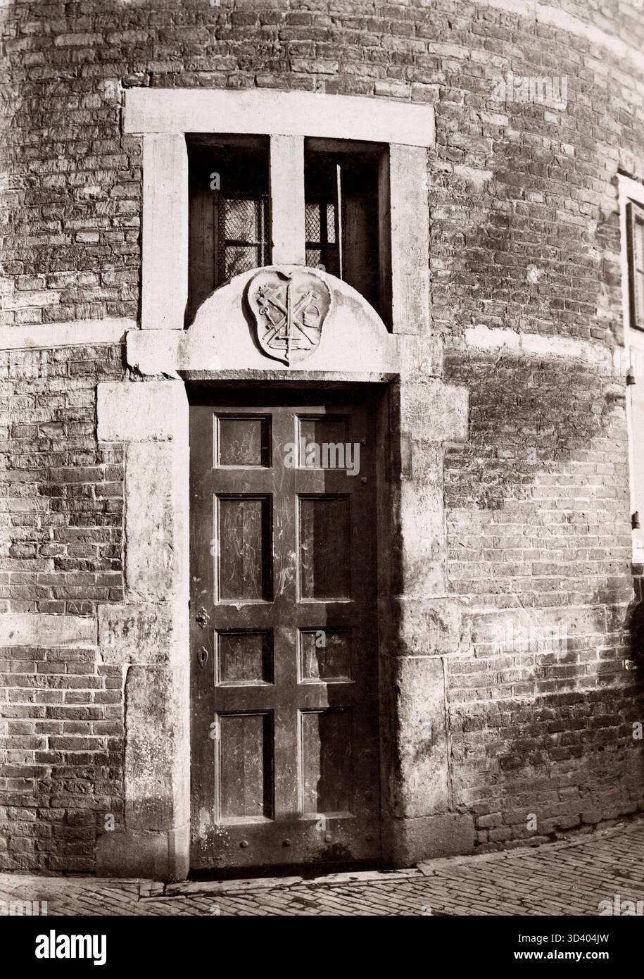 A photo from 1911 showing the 17th-century entrance to the weaponsmith ...