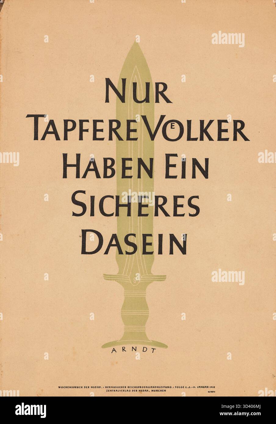 This 1942 propaganda poster by the NSDAP (Nazi Party) bears the slogan ...