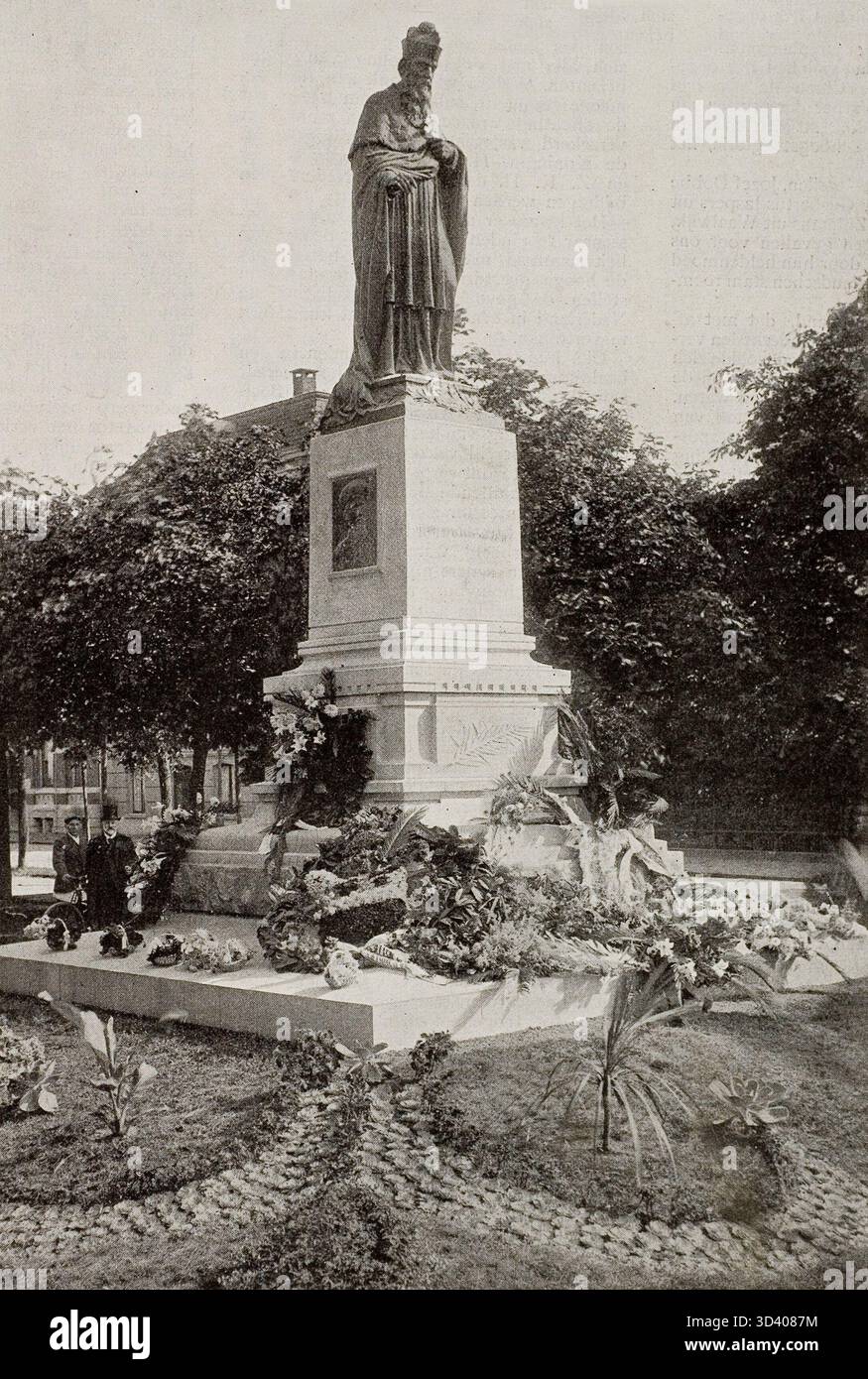 A bronze monument in Nijmegen, Netherlands, dedicated to missionaries ...