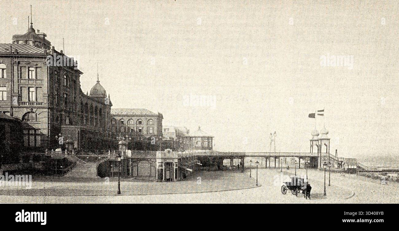 In 1902, a photograph taken from the Kurhaus terrace in Scheveningen ...