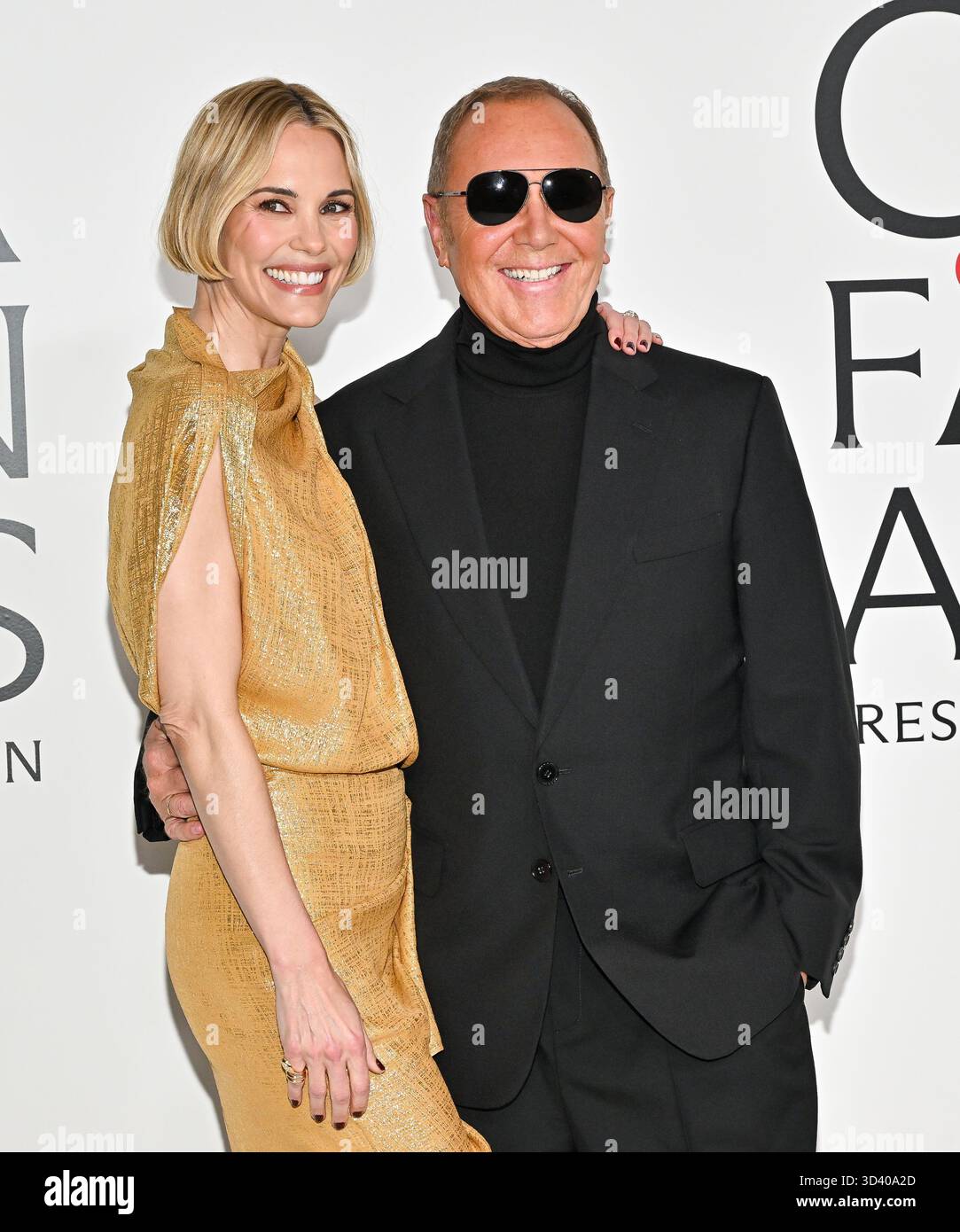 Leslie Bibb, left, and Michael Kors attend the CFDA Fashion Awards ...