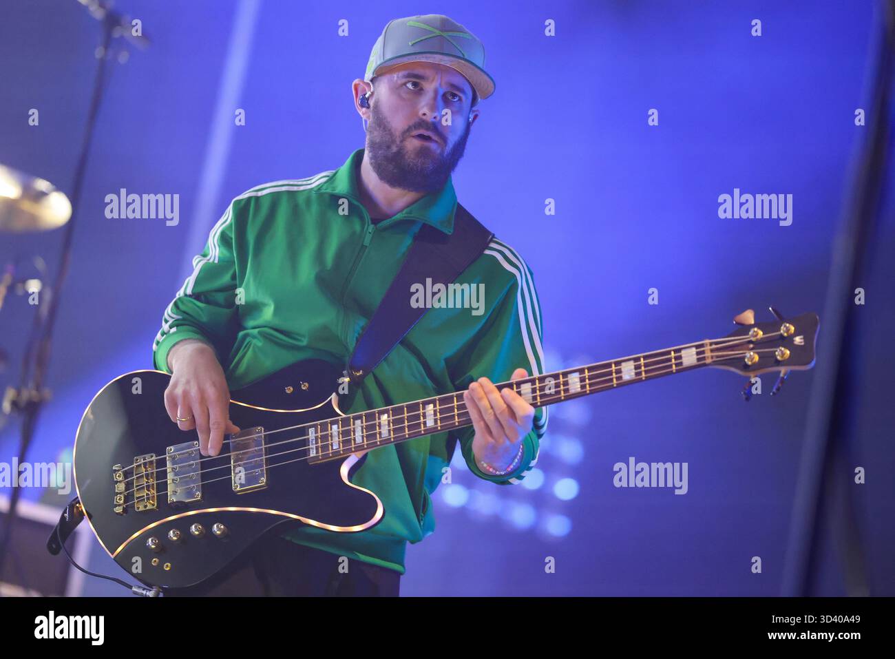 Nuremberg, Germany. 07th Nov, 2025. Bassist Chris Rodriguez performs at ...