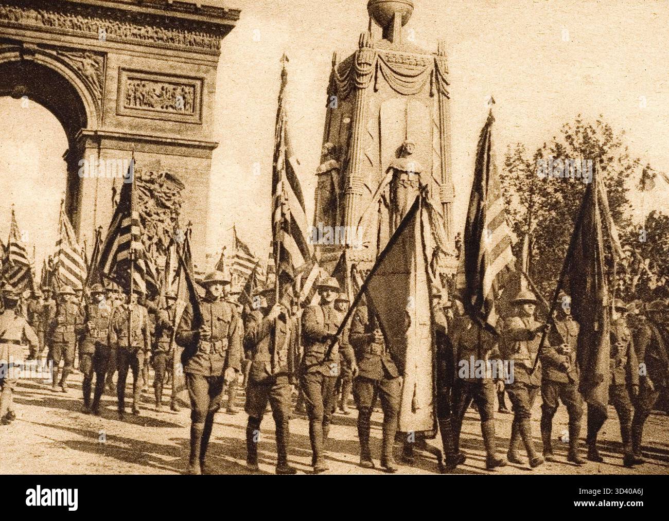 On July 14, 1919, during the French Bastille Day celebrations, American ...